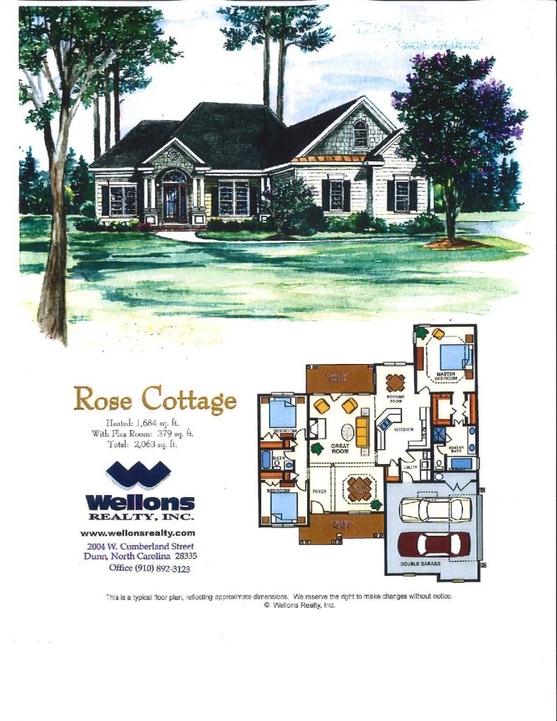 rose-house-plan | Wellons Realty